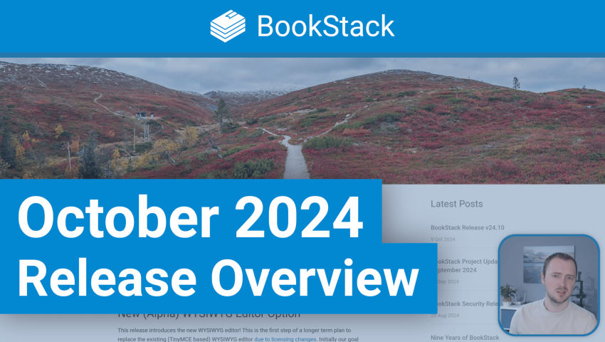 BookStack October 2024 Release Overview | v24.10 - Foss.video
