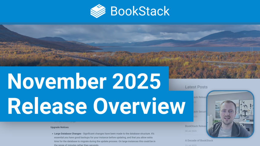 BookStack November 2025 Release Overview | v25.11 - Foss.video