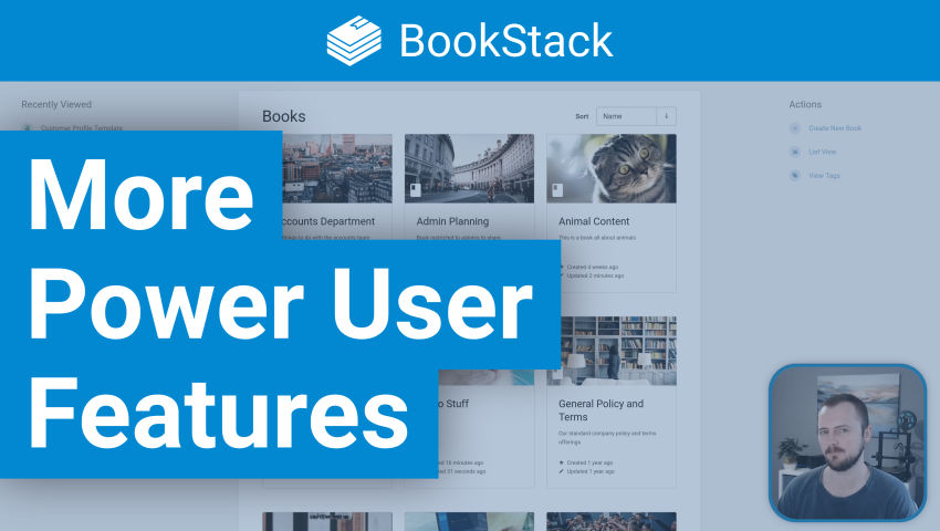 More Power User Features in BookStack - Foss.video